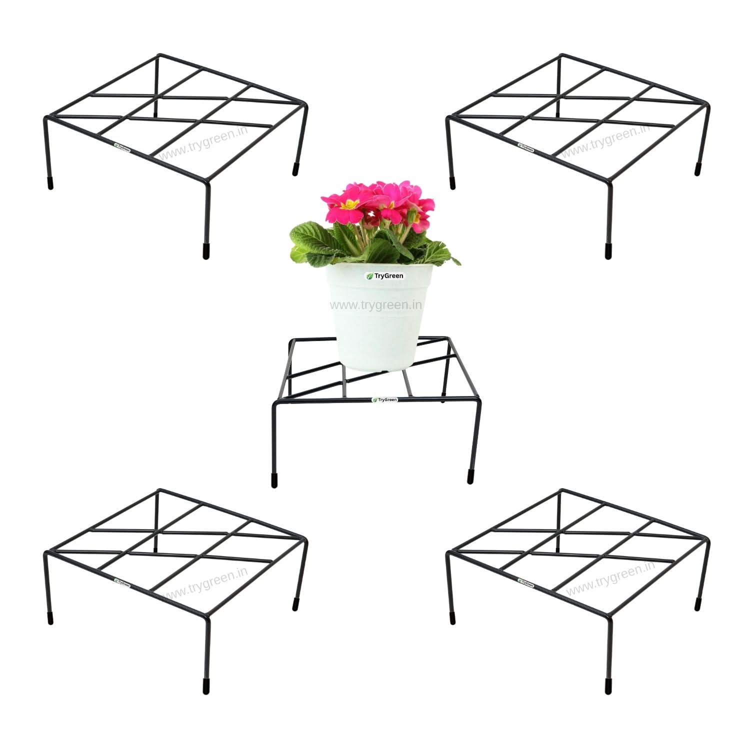 TryGreen Sill Pot Stands for Home and Garden Decor